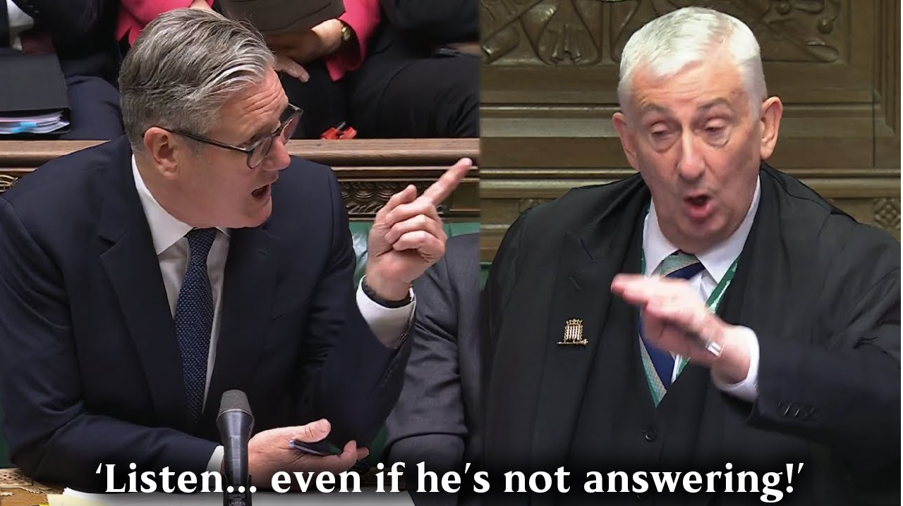 Watch How the Speaker TAKES A DIG at Keir Starmer for REFUSING to ...